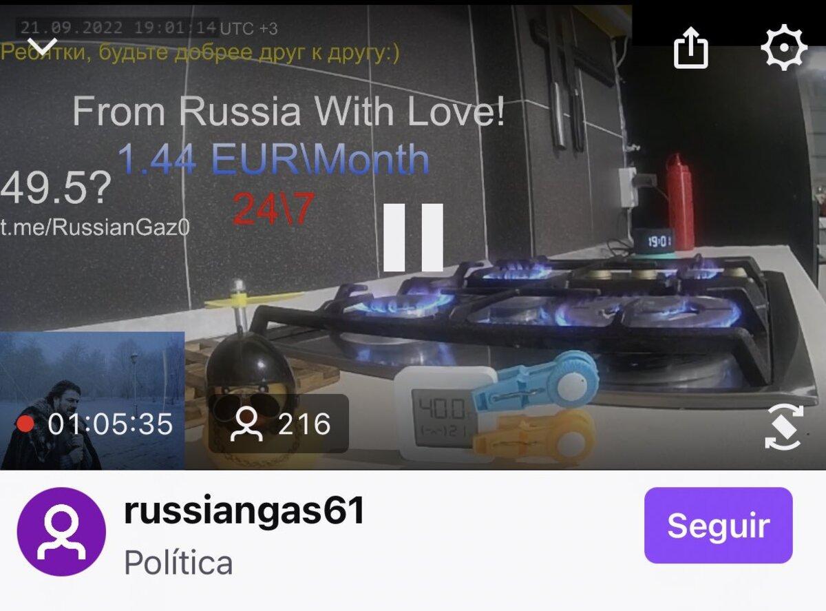 Así se burla un 'streamer' ruso de la crisis energética de Europa - Sport