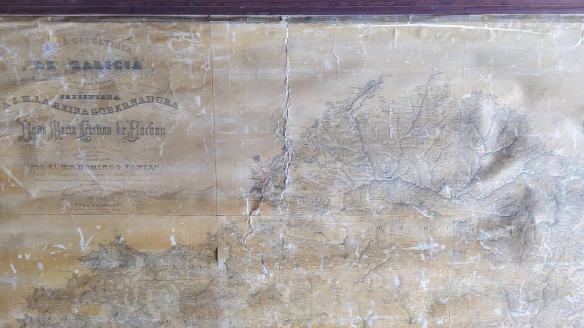 La familia Aller dona a Lalín el primer mapa cartográfico de España ...