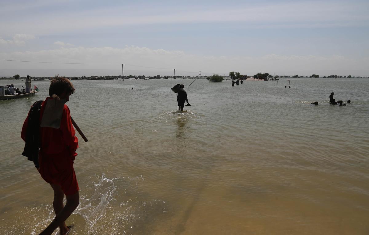 La devastación de las inundaciones en Pakistán, en imágenes