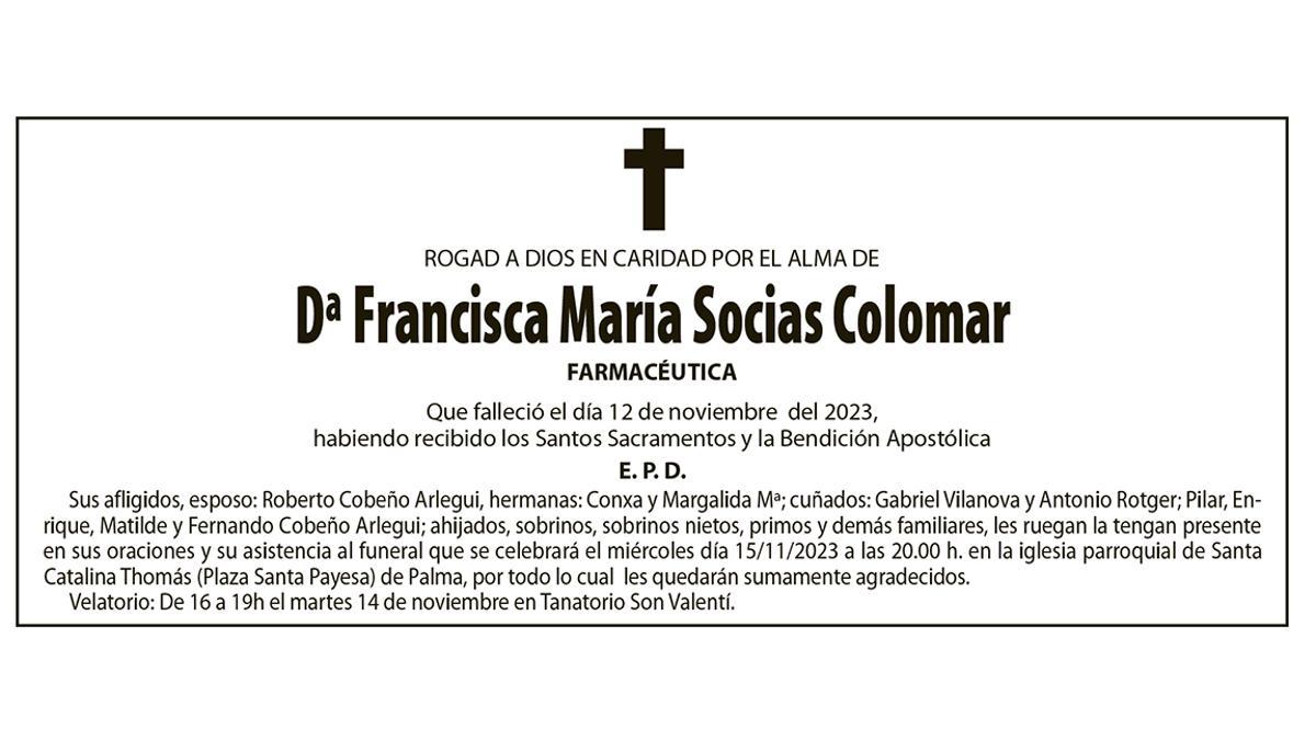 Francisca María Socias Colomar