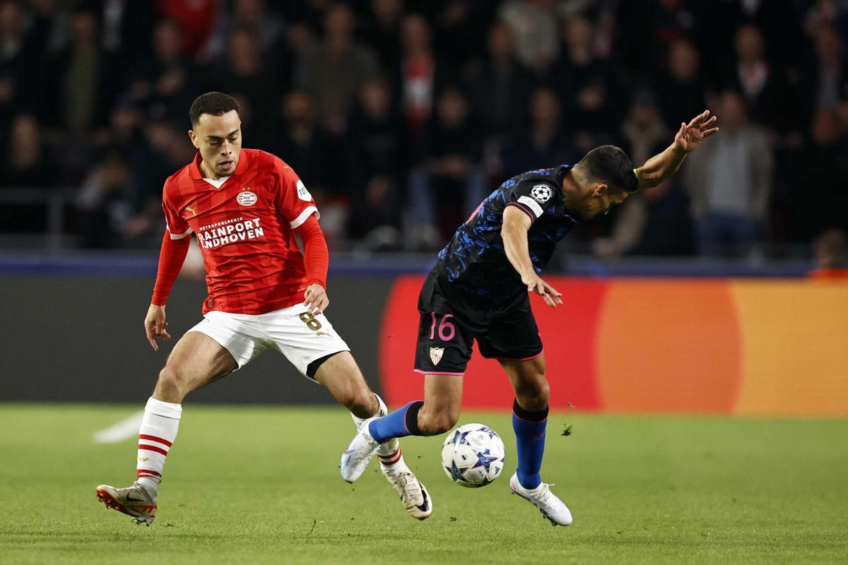 Champions League | PSV - Sevilla, en imágenes