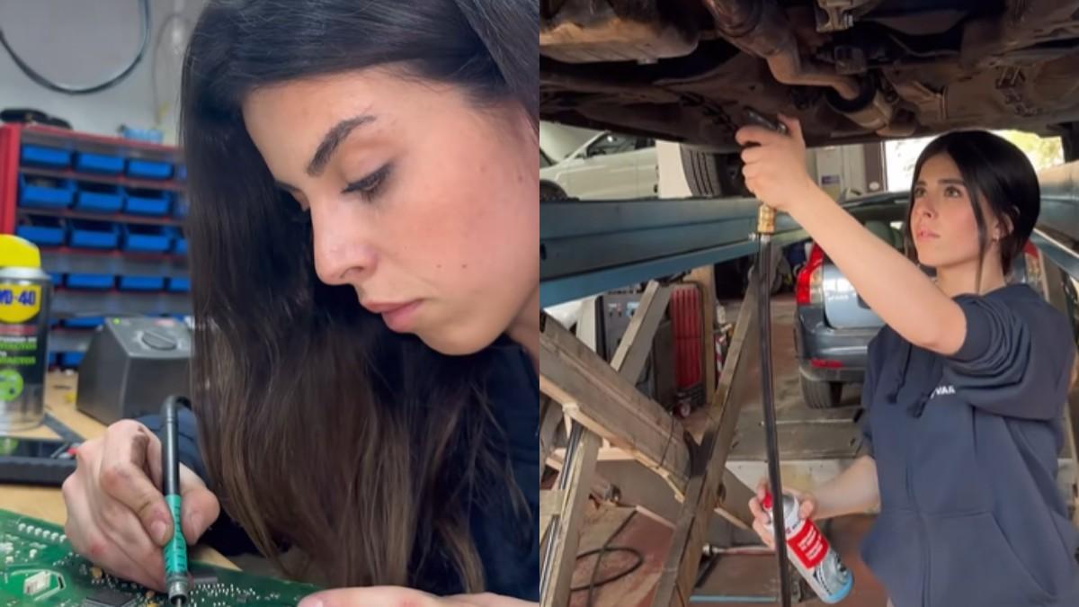 Irati Etxandi, mecánica: "Es un trabajo muy sacrificado, pero ...