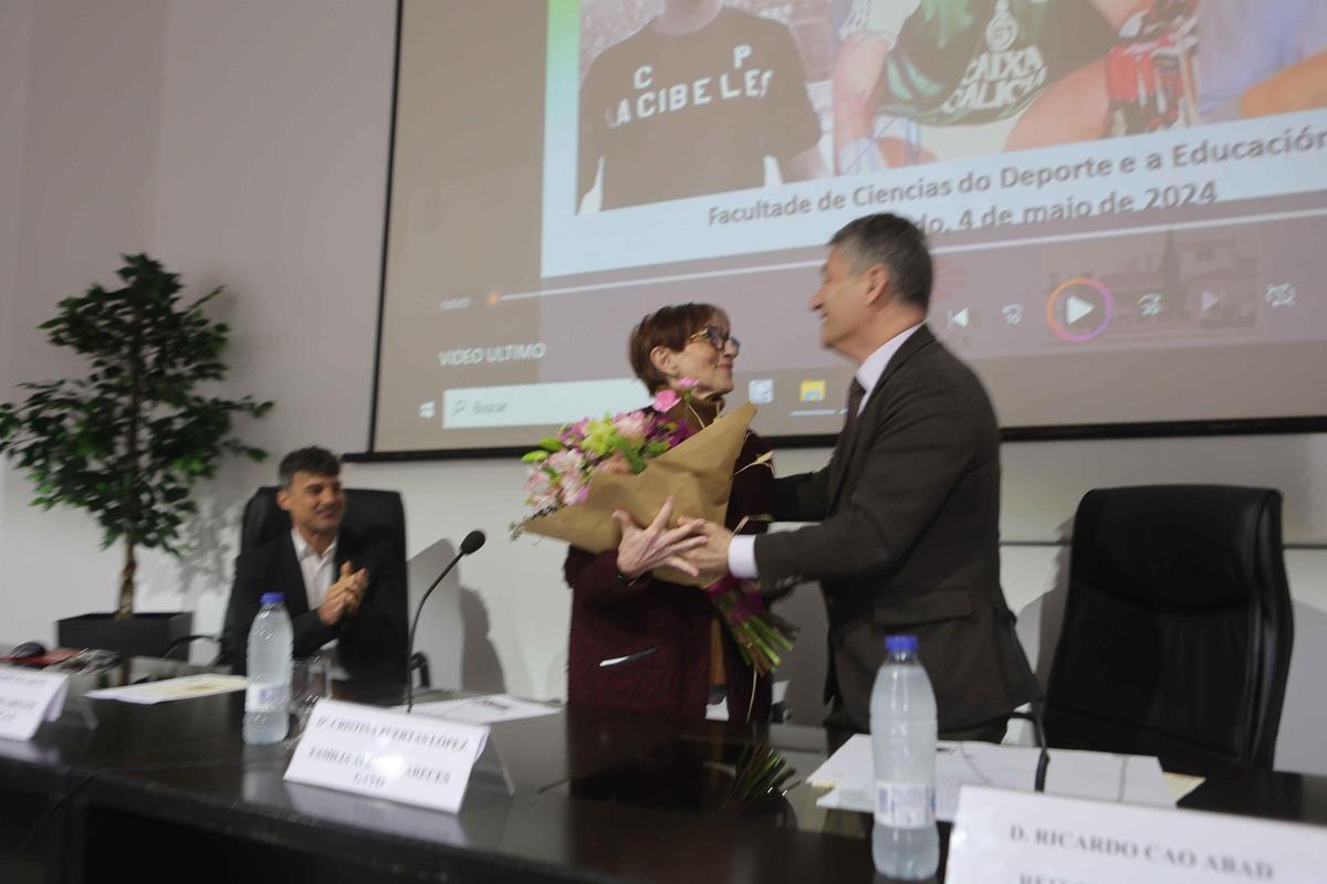 Homenaje a Alberto Areces en el INEF de la Universidade da Coruña