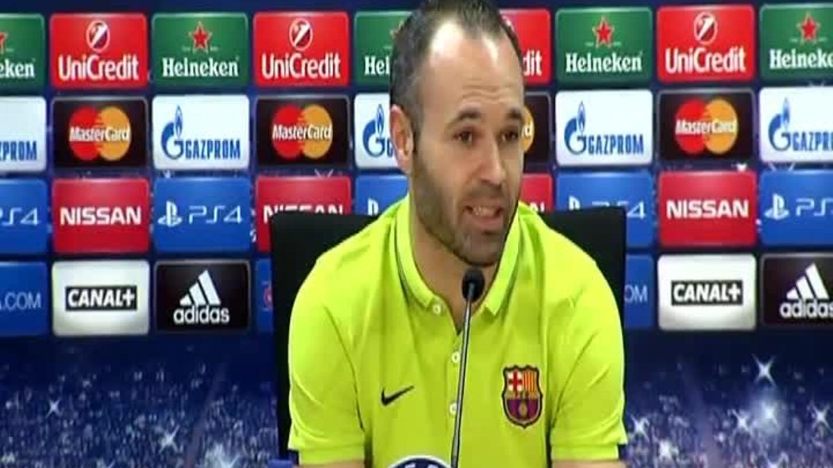 Iniesta: "El partido contra el City es más importante que el clásico"