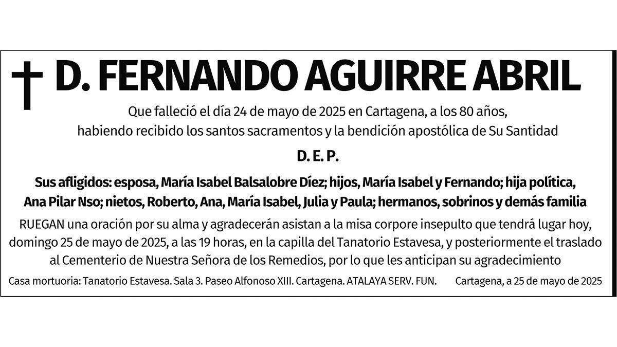 D. Fernando Aguirre Abril