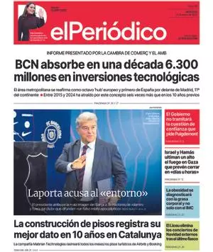 La portada de EL PERIÓDICO del 15 de enero de 2025
