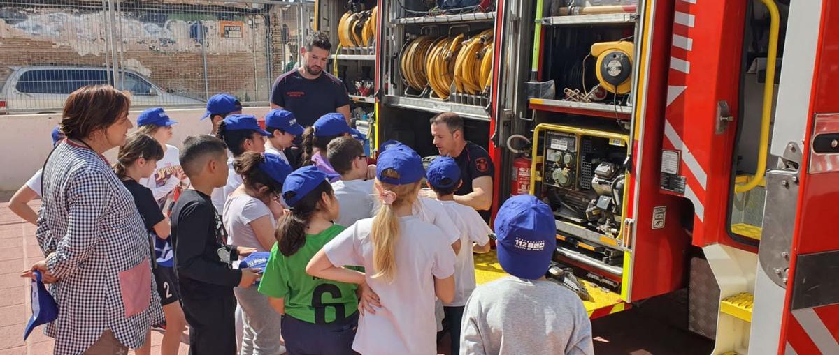 Los Cuerpos de Seguridad visitan el CEIP José Moreno de Murcia