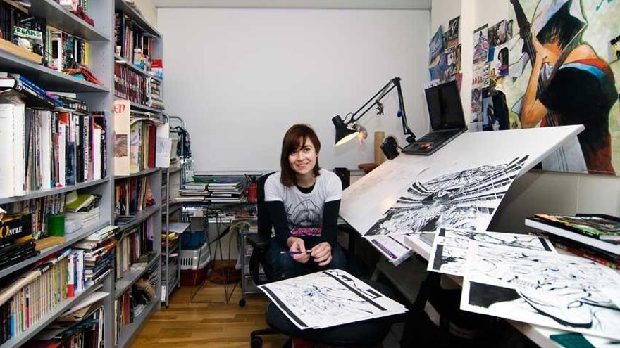 La dibujante Emma Ríos, invitada el jueves en el Cineclube de Cambre