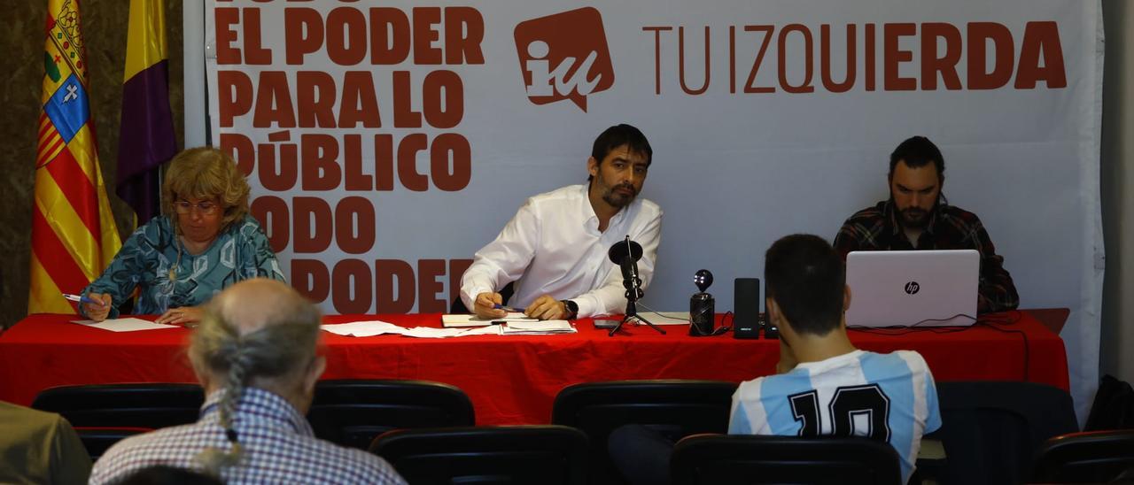 IU critica la "indecencia" de Lambán por soslayar la negociación colectiva