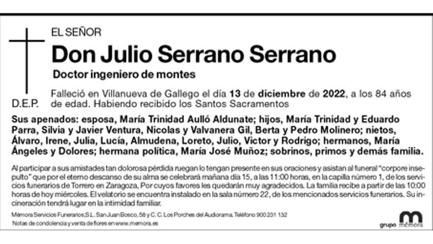Julio Serrano Serrano