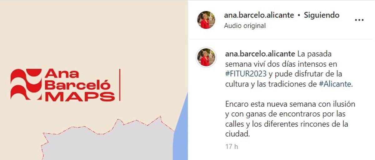 Ana Barceló se "geoposiciona" en el mapa de Alicante