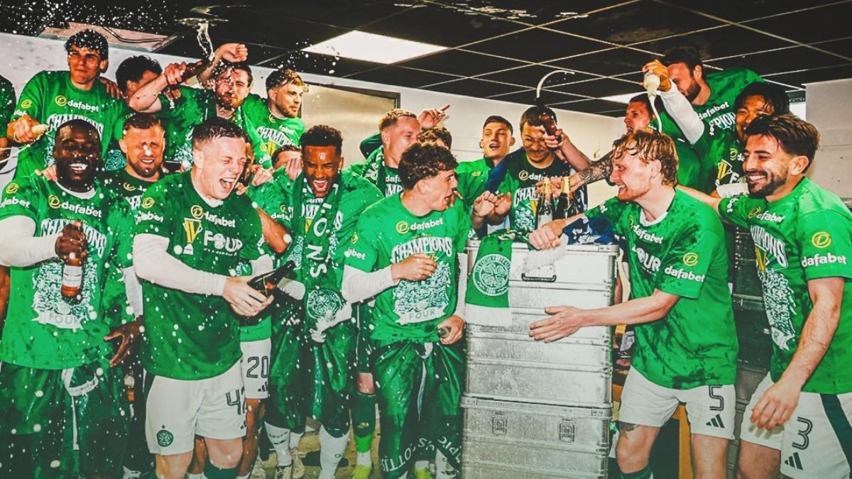 El Celtic se corona campeón goleando al Dundee e iguala al Rangers