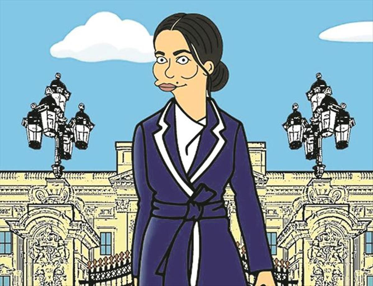 Meghan Markle ya tiene versión Simpson