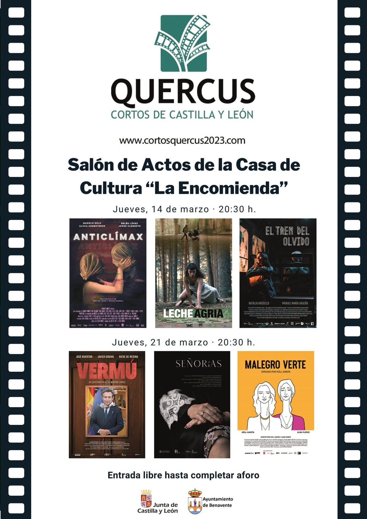 Los seis cortos del proyecto Quercus, en La Encomienda de Benavente