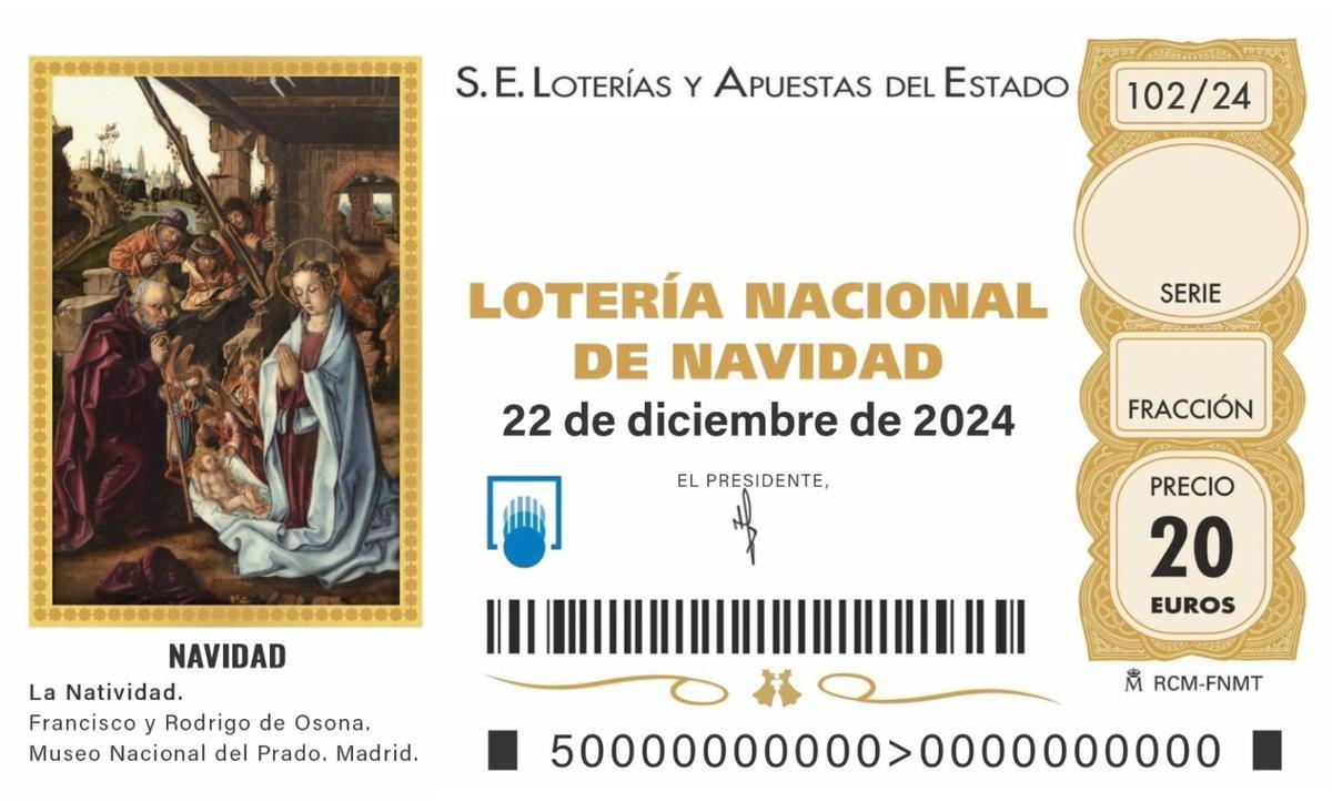 'La Natividad': así es la ilustración que ilumina el décimo de la Lotería de Navidad 2024