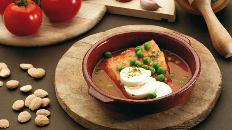 Recetas paso a paso: Mero con guisantes