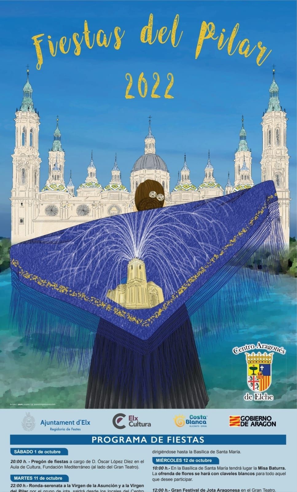 Todo listo en Elche para las Fiestas del Pilar: hay cartel y pregonero ...