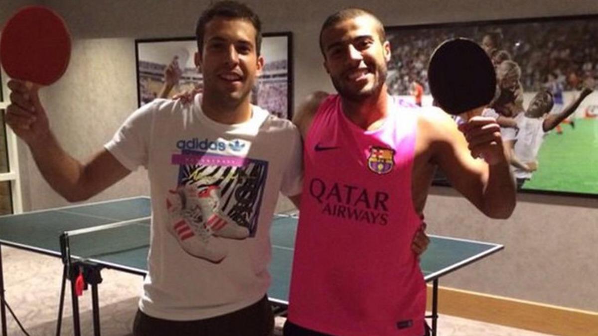 Buen rollo en el FC Barcelona antes del clásico del Camp Nou