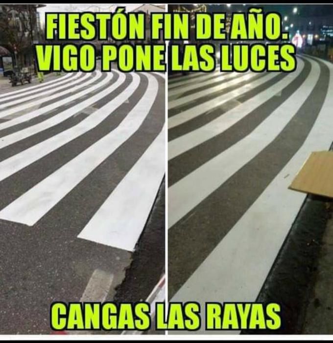 Los memes del paso de cebra gigante que estrena Cangas