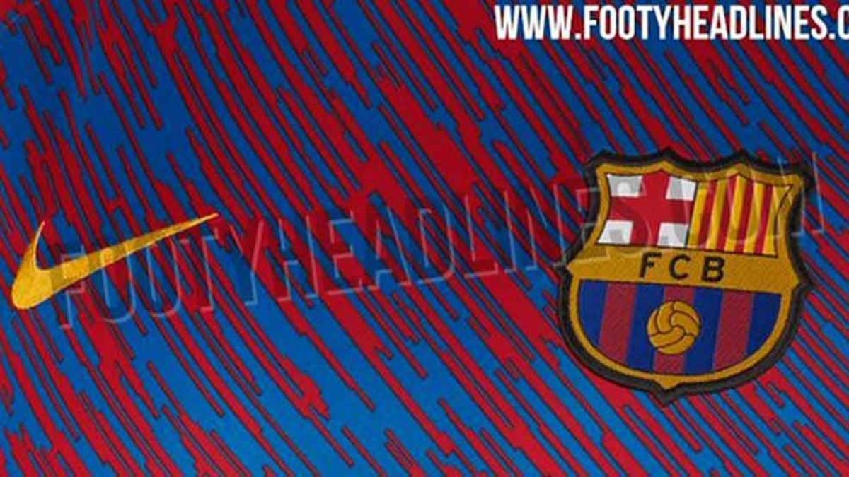 Así es la rompedora camiseta prepartido del Barça 2018 -19