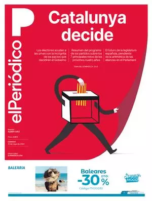 La portada de EL PERIÓDICO del 12 de mayo de 2024