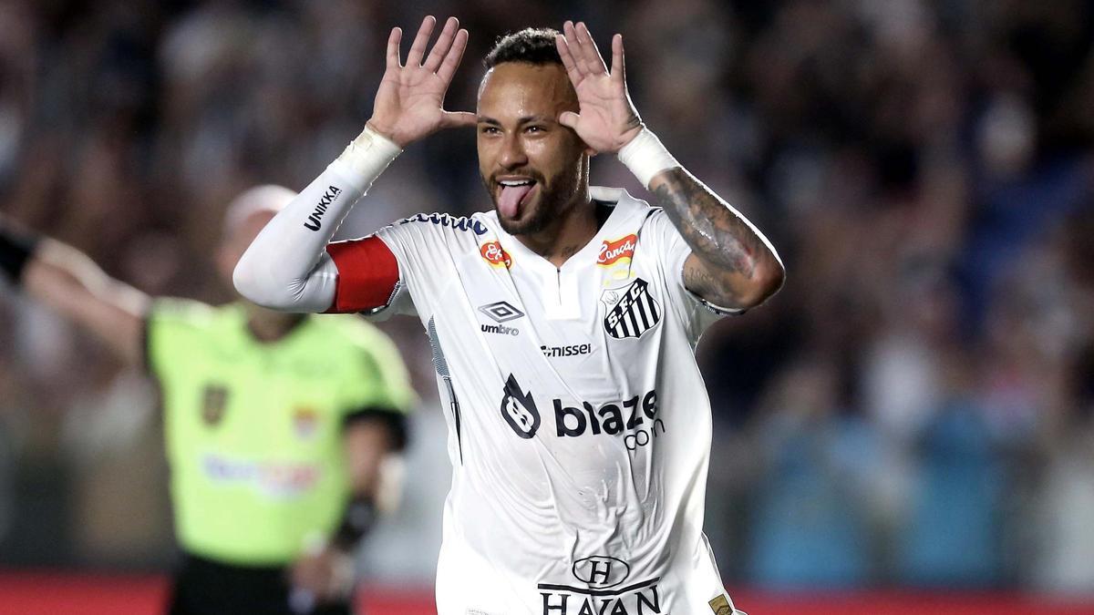 Neymar desata la locura al marcar un gol olímpico y repartir dos asistencias con el Santos