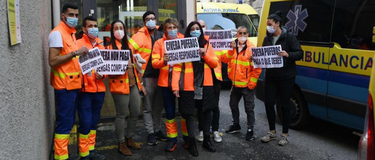 Huelga indefinida en Ambulancias Civera desde el 17 de enero