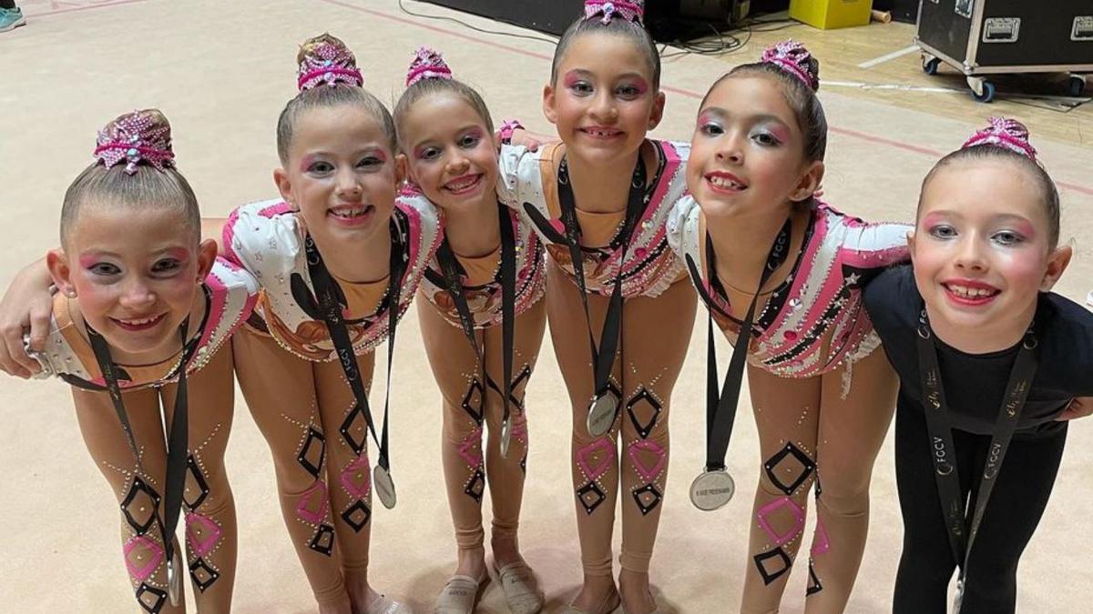 Triple podio del Morvedre en el torneo Valencia es Rítmica - Levante-EMV