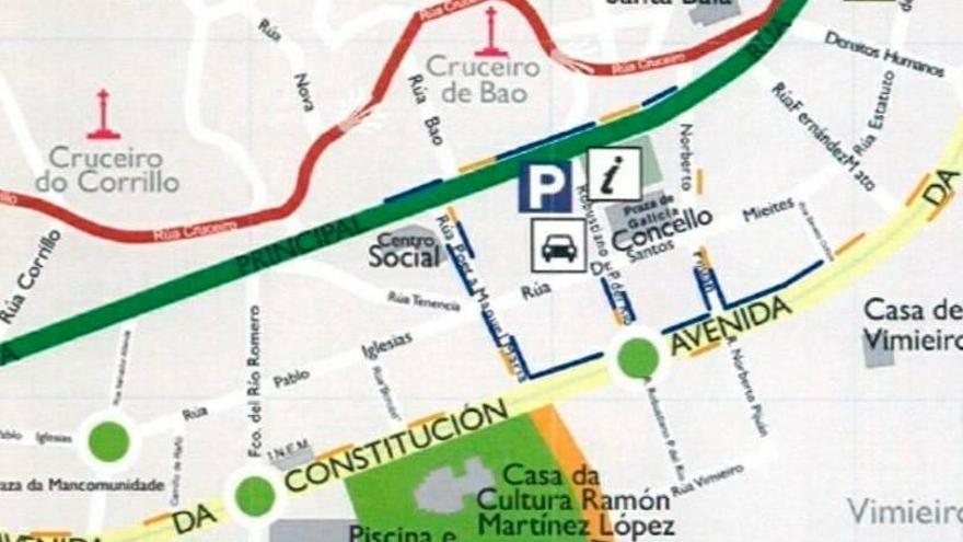 Boiro deseña zonas azuis en seis rúas e cun límite de dúas horas