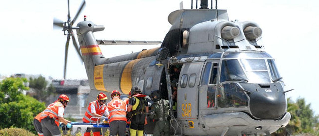 Ensayo para un rescate aéreo - La Provincia