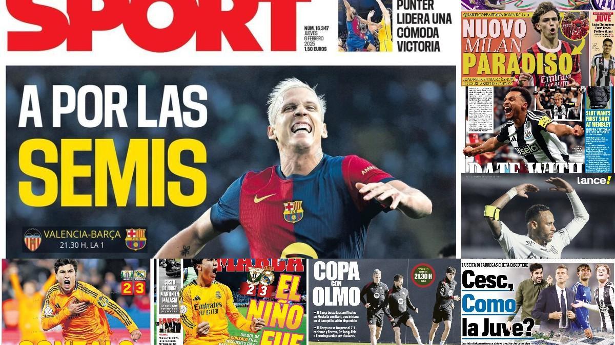 Fotos | Las portadas de los periódicos deportivos de hoy, jueves 6 de ...