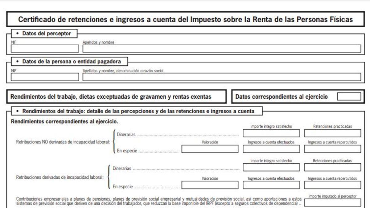 Qué es el certificado de retenciones e ingresos del IRPF, documento ...