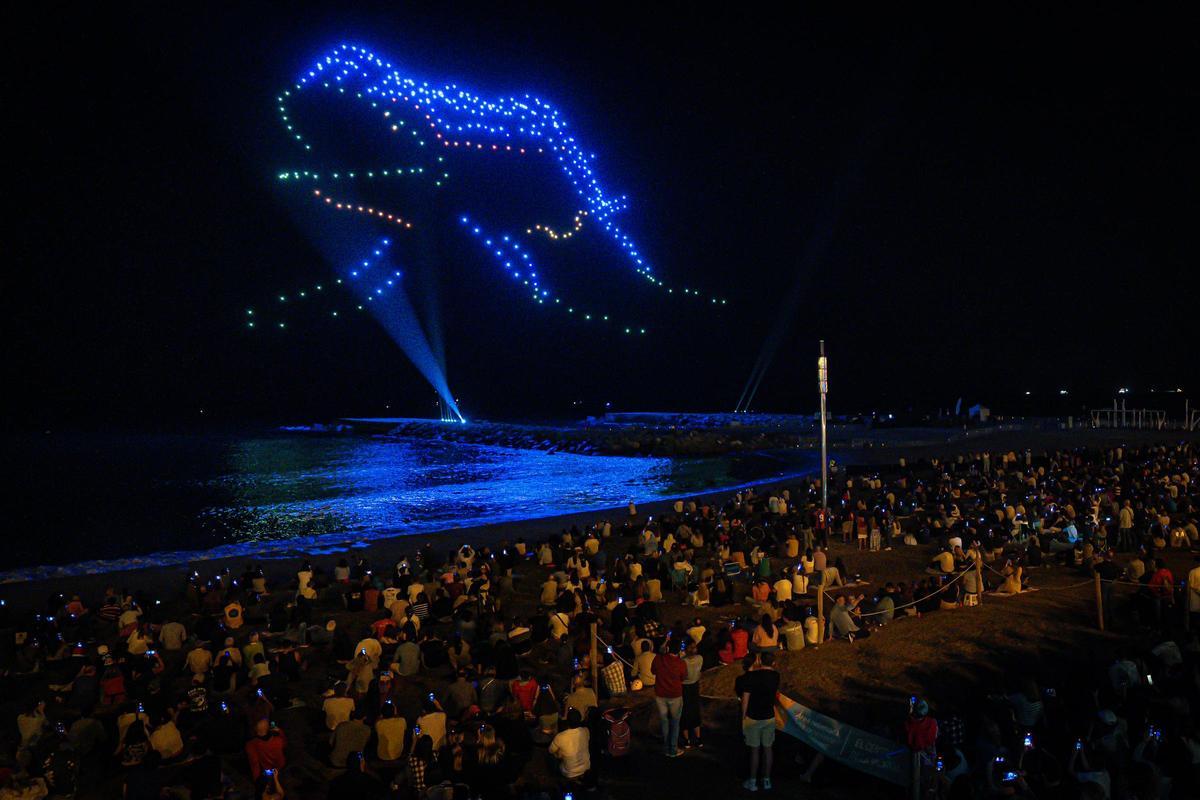 'Formas de Barcelona', el espectáculo con drones de la Mercè