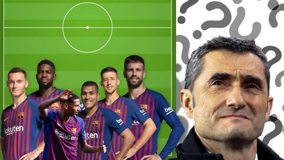 Los 6 centrales del Barça. ¿Tú a quién pondrías?